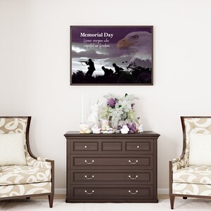 Digital Downloadable Memorial Day Poster, Honor Everyone Who Respected ...