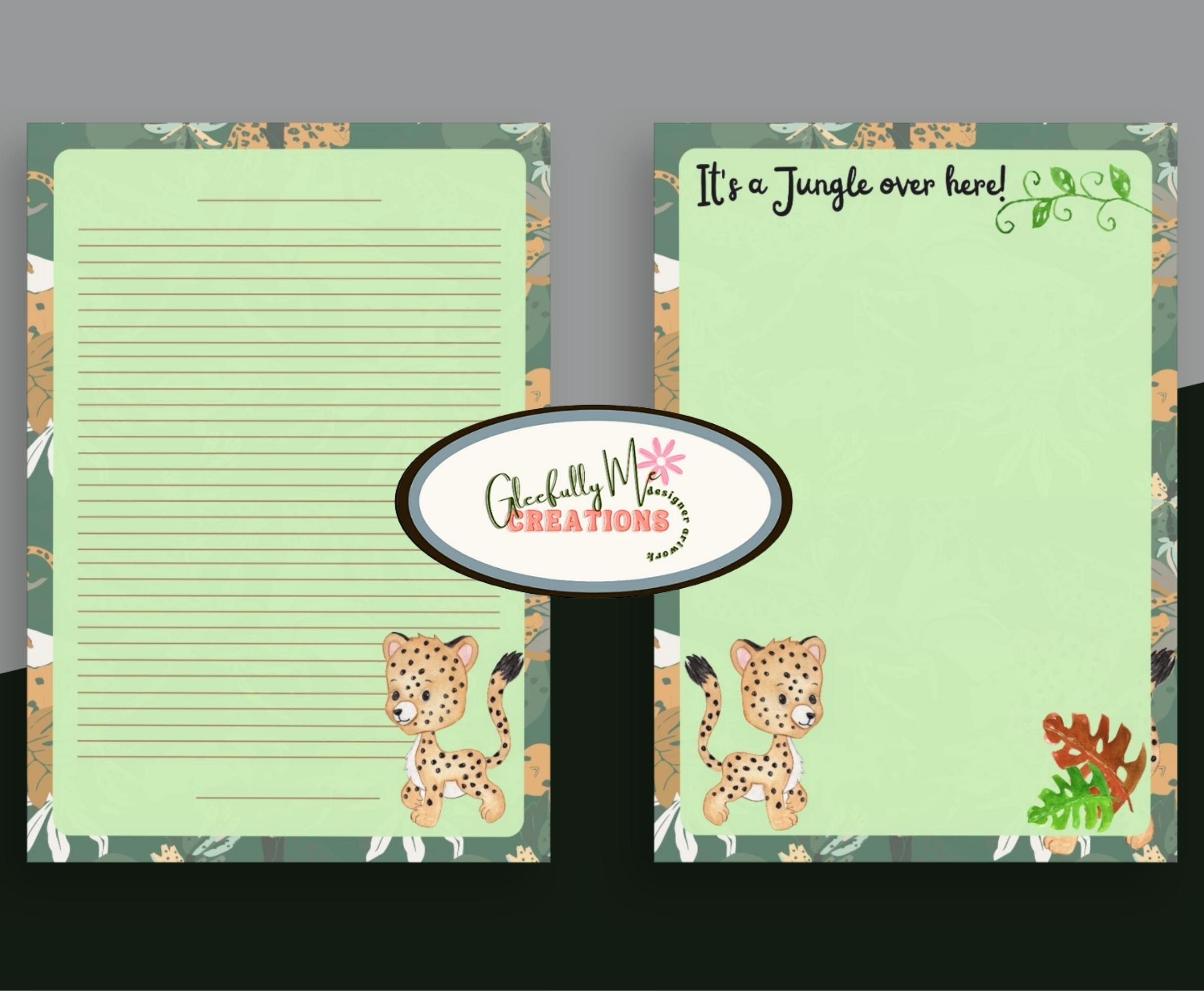 Printable Instant Access Designer Stationery Pack, Featuring Cute ...