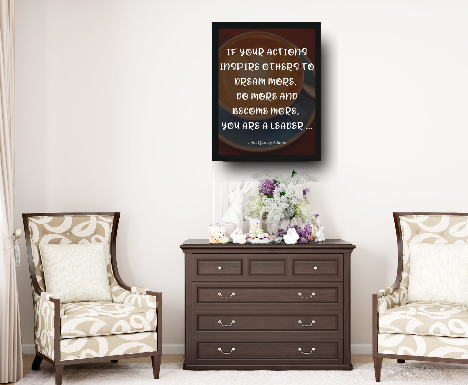 Framed Wall Art 'you Are a Leader,' Digital Print With Inspirational ...