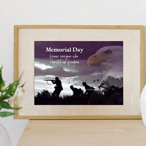 Digital Downloadable Memorial Day Poster, Honor Everyone Who Respected ...