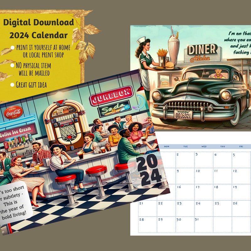 Mature Calendar - Etsy