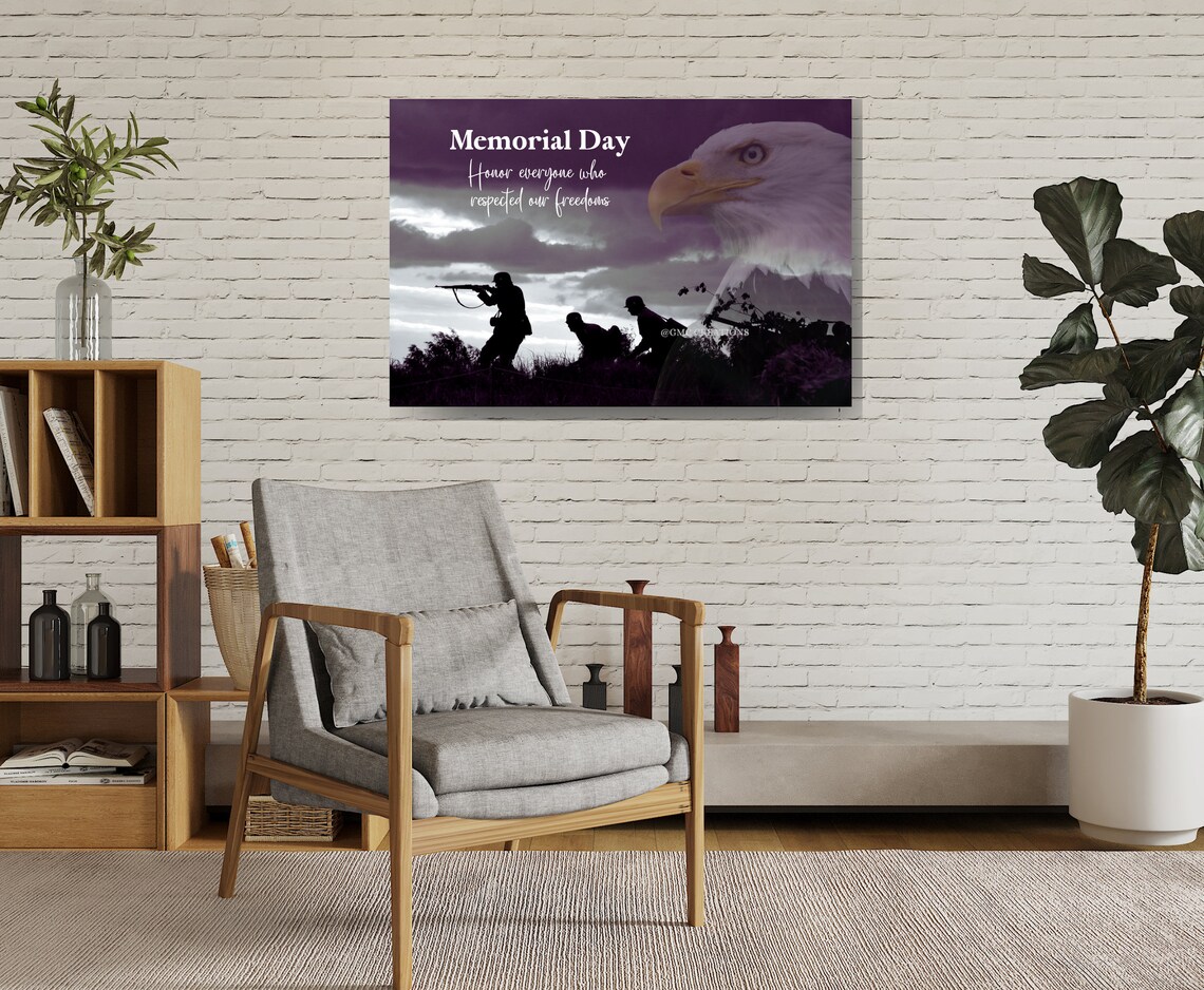 Digital Downloadable Memorial Day Poster, Honor Everyone Who Respected ...