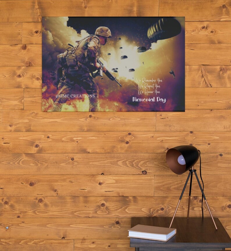 Digital Downloadable Memorial Day Wall Art, Printable We Remember You ...