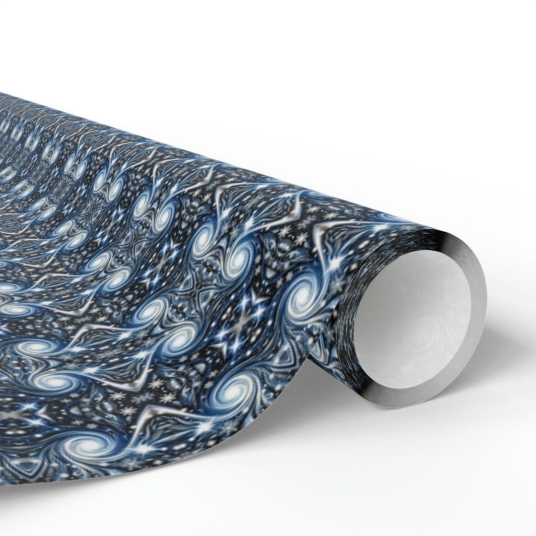 Elegant Swirls Gift Wrap - Artistic Abstract Design - Etsy UK