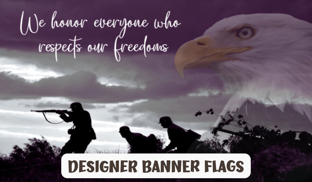 Patriotic Banner Flag – "those Who Respect Our Freedoms" - Etsy