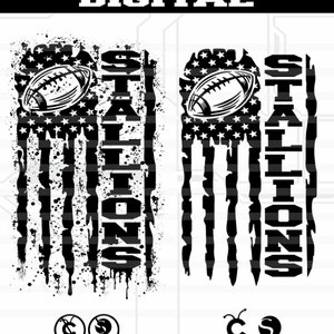 Stallions Football Svg File - Etsy