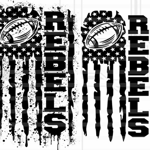 Rebels Football SVG File - Etsy