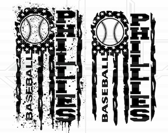 Phillies Wavy Svg, Baseball Team Svg, Phillies Mascot Svg, School ...