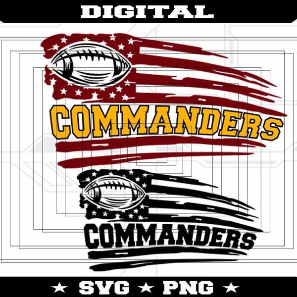Washington Commanders Svg Files - Etsy