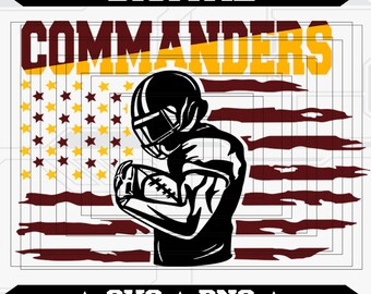 Commanders PNG-PDF-SVG, Commanders Football Team Digital Design - Etsy