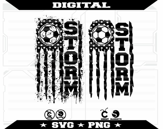 Storm Soccer Svg File - Etsy