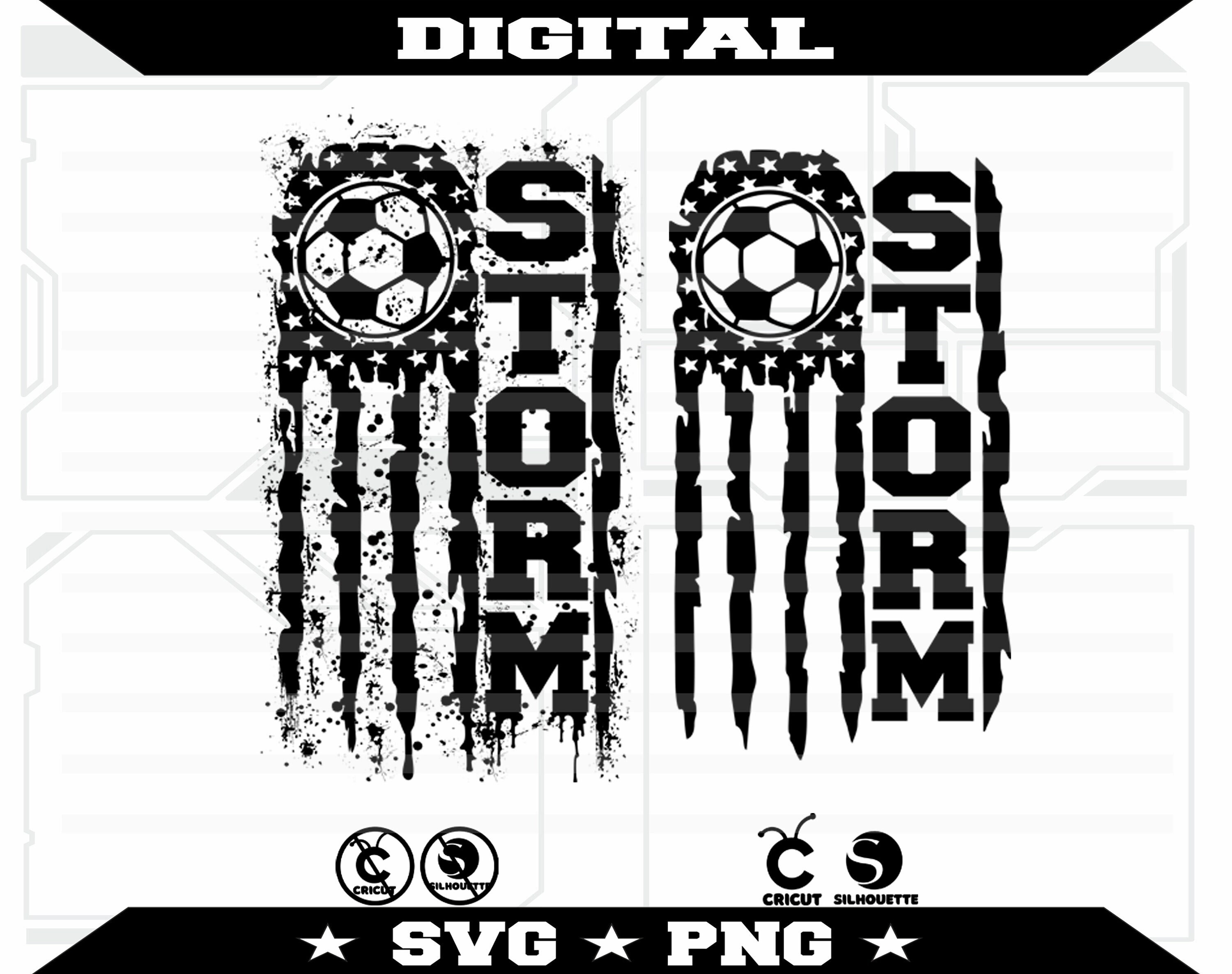 Storm Soccer Svg File - Etsy
