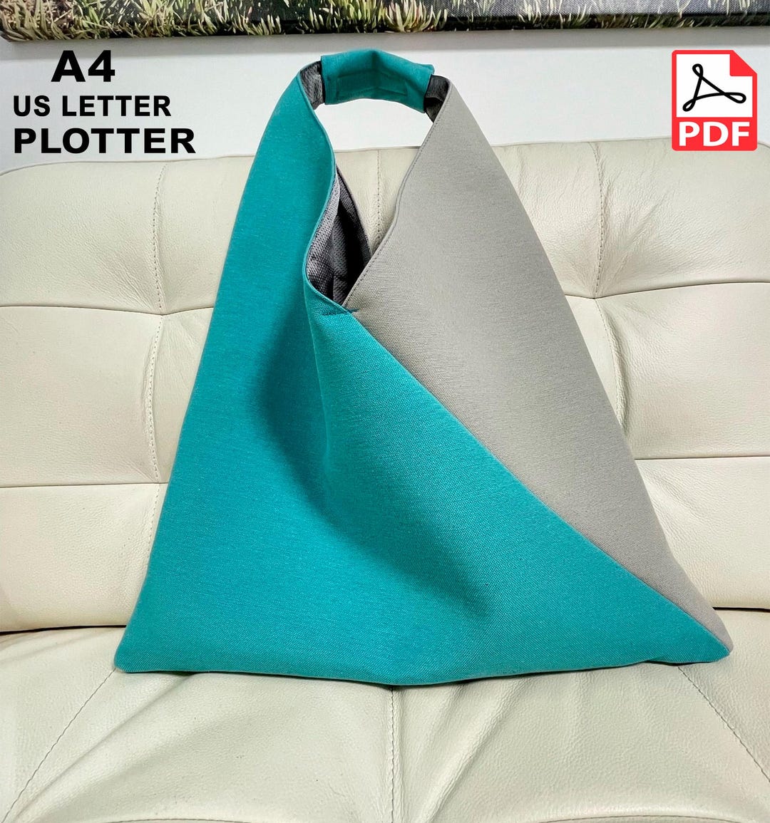 Reversible Origami Bag Pattern Beginner Simple Sewing, Lined Market ...