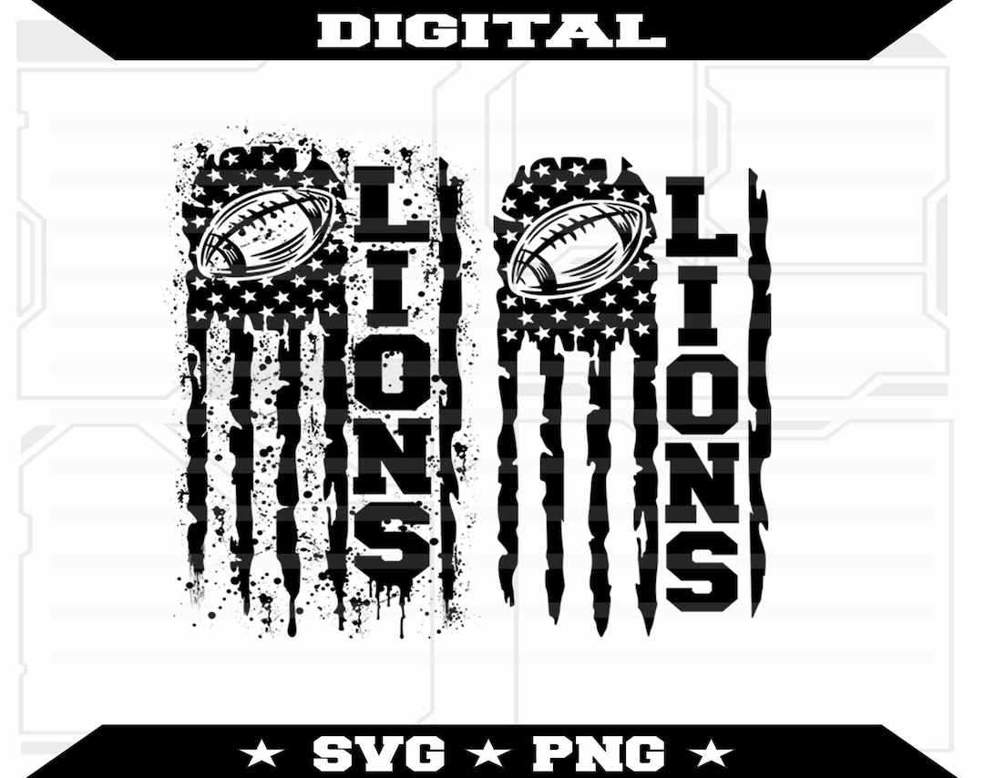 Lions Football Svg File - Etsy