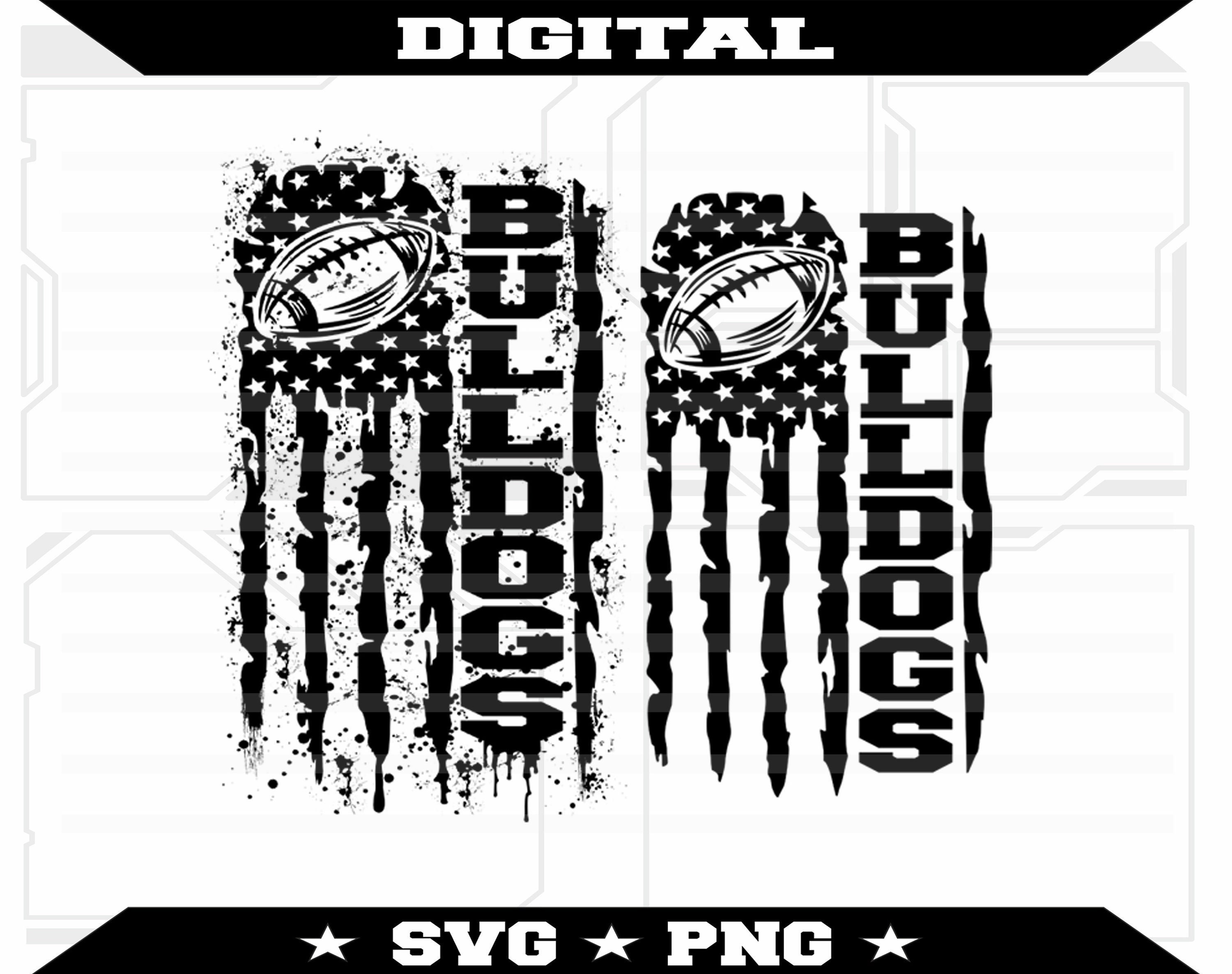 Bulldogs Football Svg File - Etsy