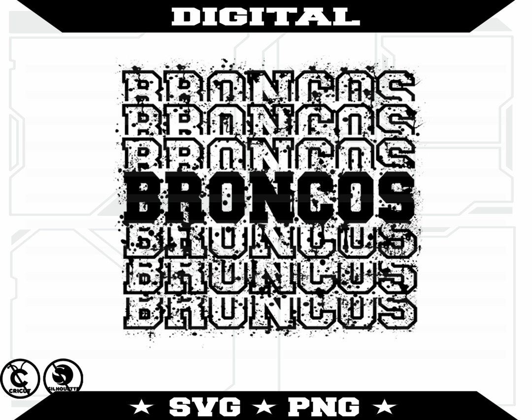 Broncos Football Svg File - Etsy