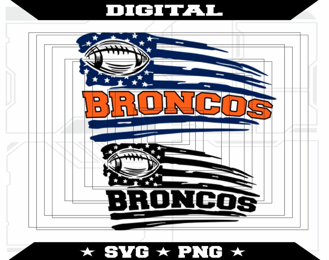 Broncos Football Svg File - Etsy