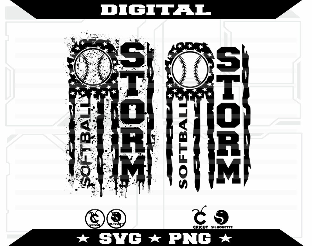 Storm Softball Svg File - Etsy