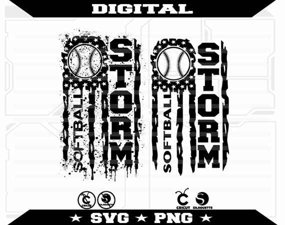 Storm Softball Svg File - Etsy