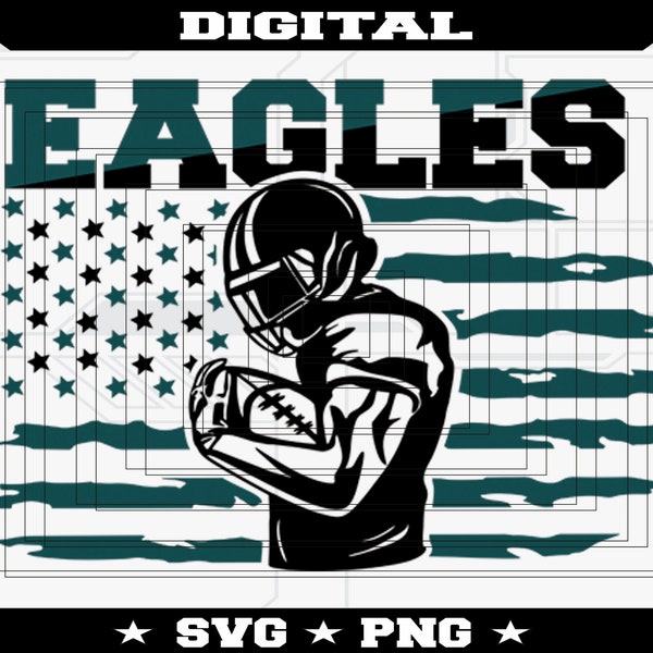Eagles Football Svg - Etsy