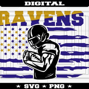 Ravens Football Svg File - Etsy