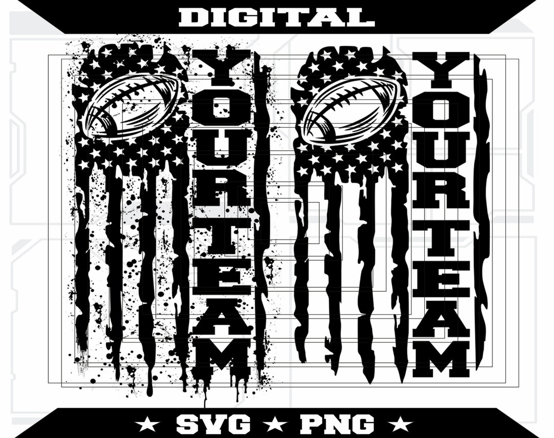 Custom Football Svg File - Etsy