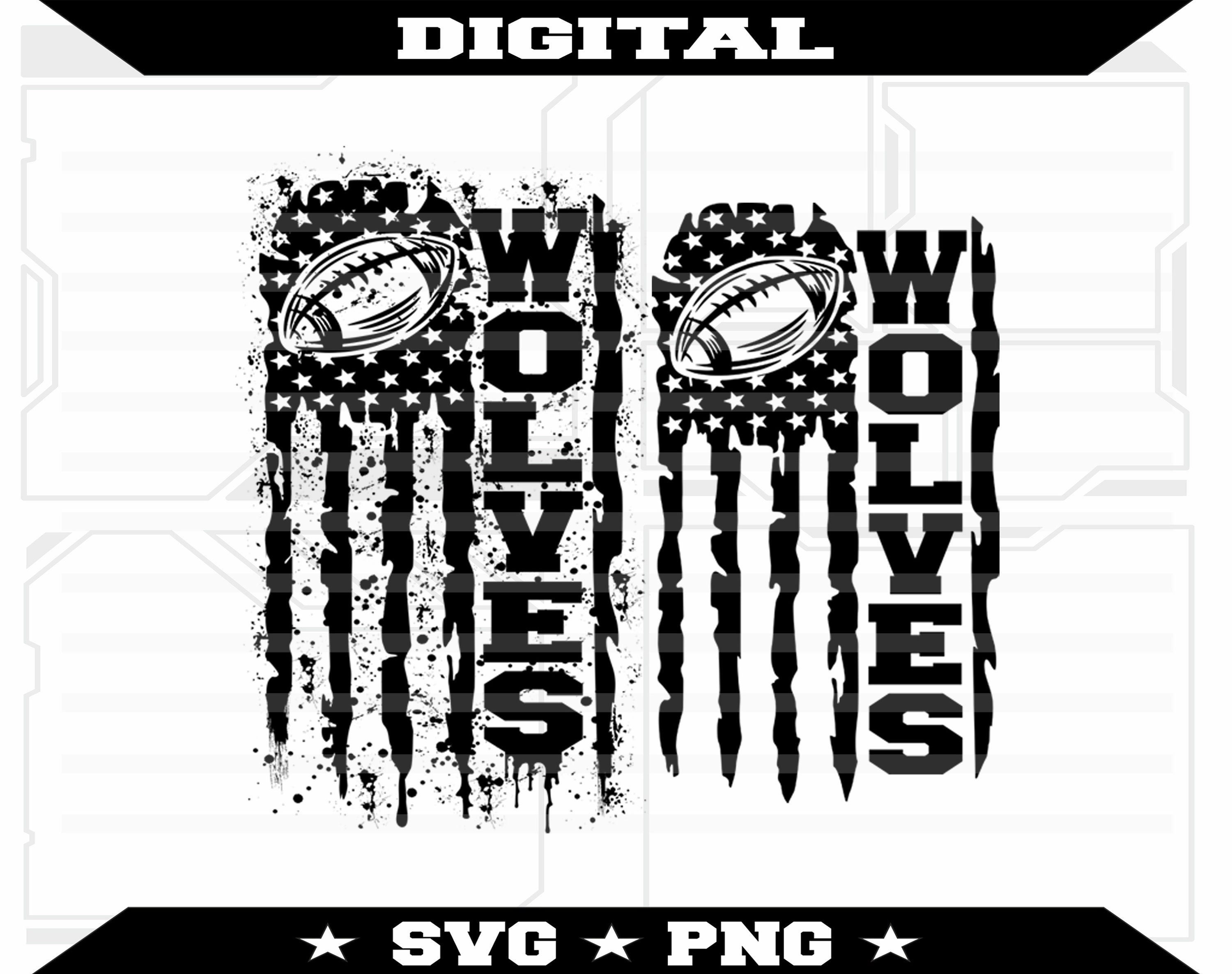 Wolves Football Svg File - Etsy