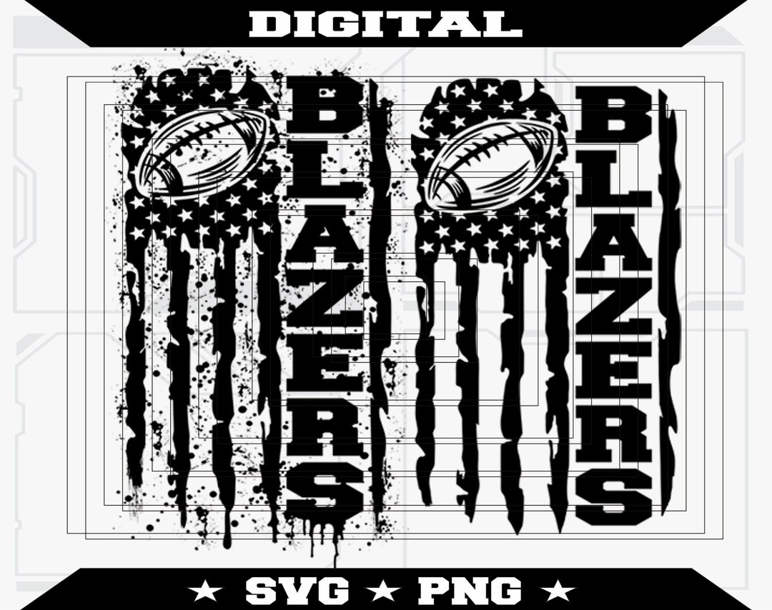 Blazers Football Svg File - Etsy
