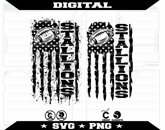 Stallions Football Svg File - Etsy