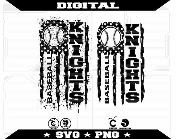 Knights Baseball Svg File - Etsy