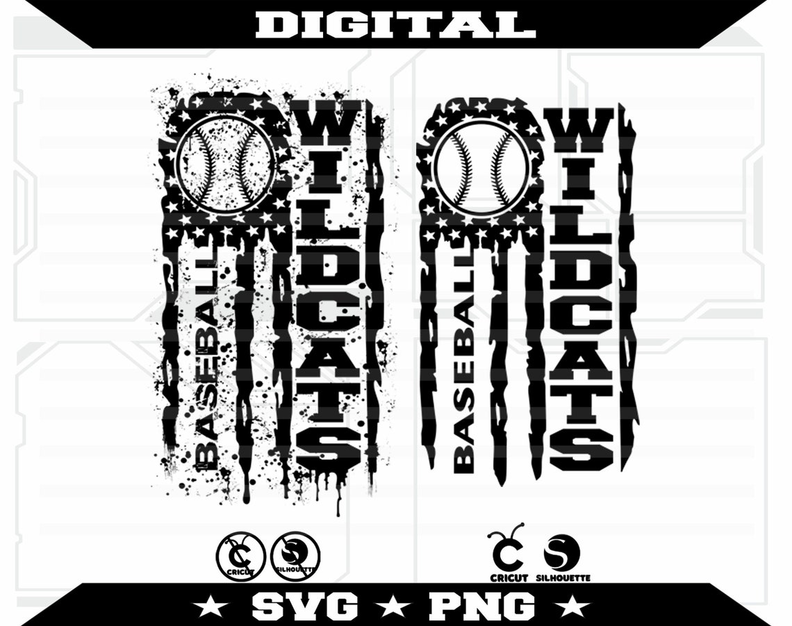 Wildcats Baseball Svg File - Etsy