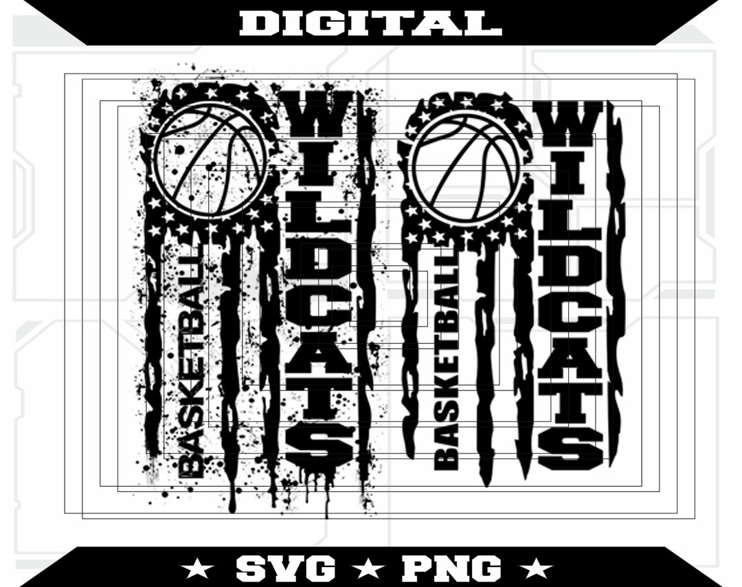 Wildcats Basketball Svg File Digital - Etsy