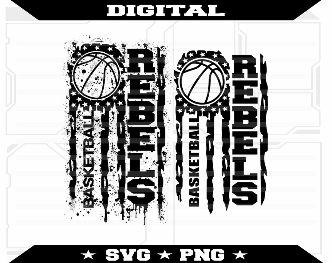 Rebels Basketball Svg File Digital - Etsy