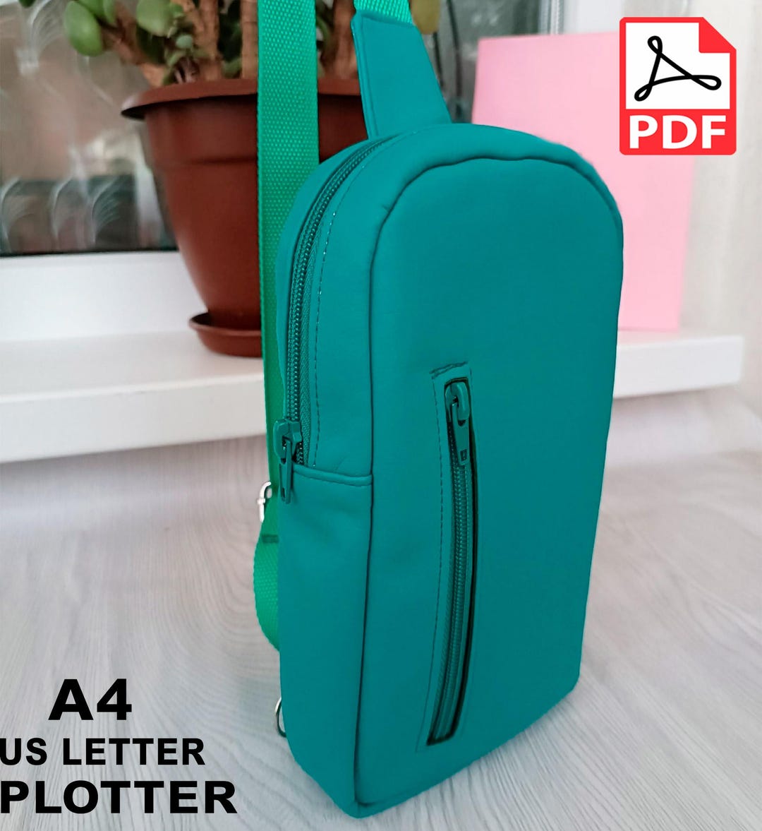 Sling Bag SEWING PATTERN, Digital File, Unisex Bag Pattern, Men's Bag ...