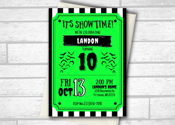 It's Showtime Birthday Party Invitation DIGITAL 5X7 - Etsy Australia