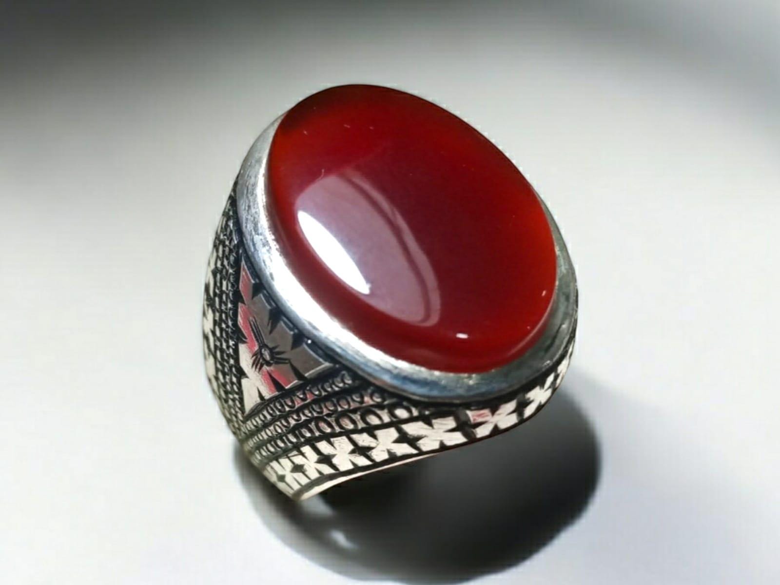 Aqeeq Ring for Men - Etsy