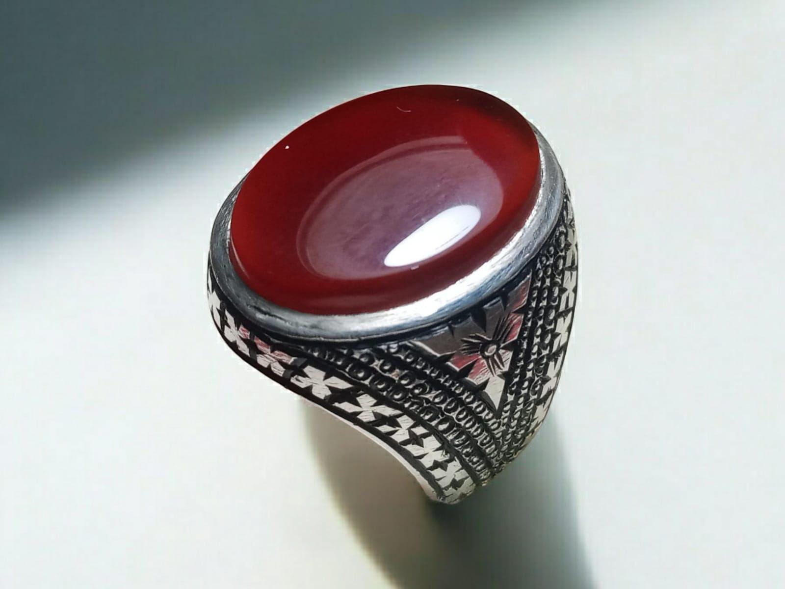 Aqeeq Ring for Men - Etsy