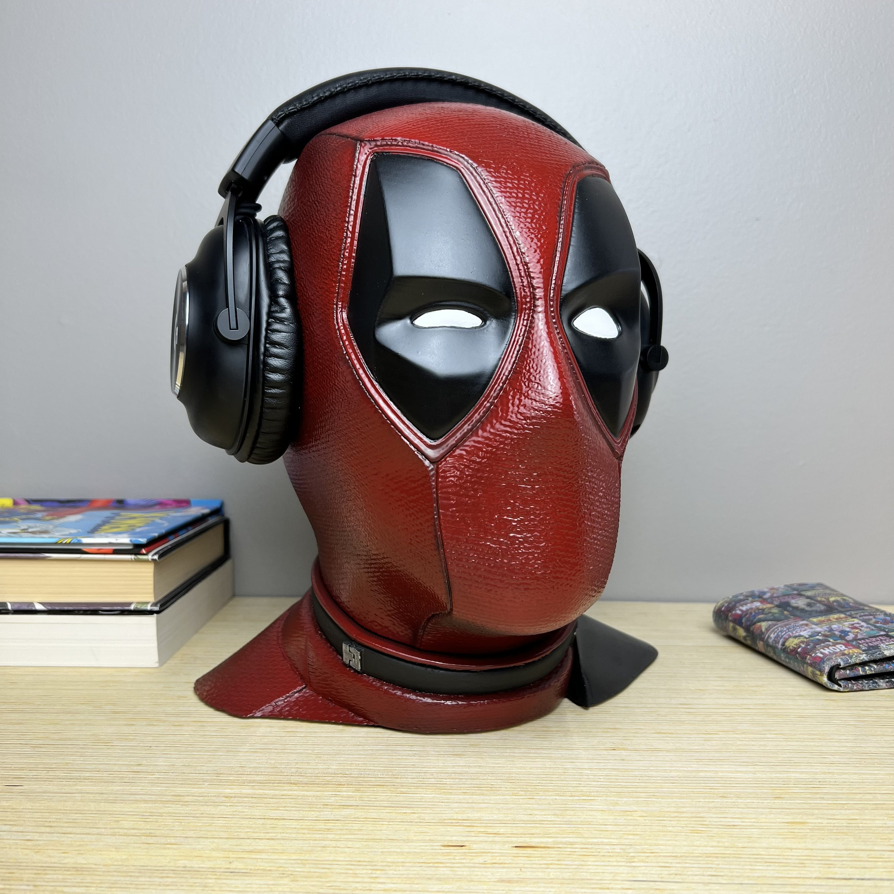 Life Size Painted Deadpool Headphone Stand Prop 3D Printed Headphone ...
