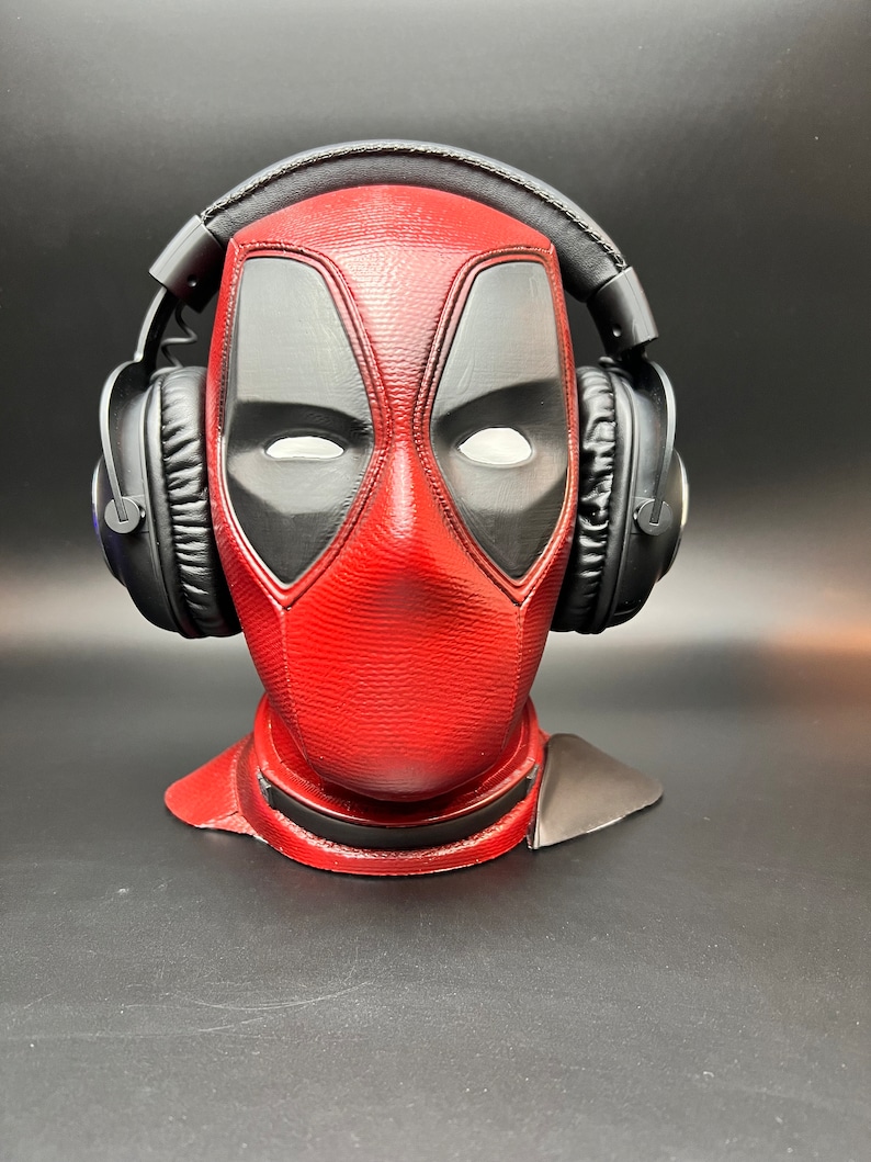 Life Size Painted Deadpool Headphone Stand Prop 3D Printed Headphone ...