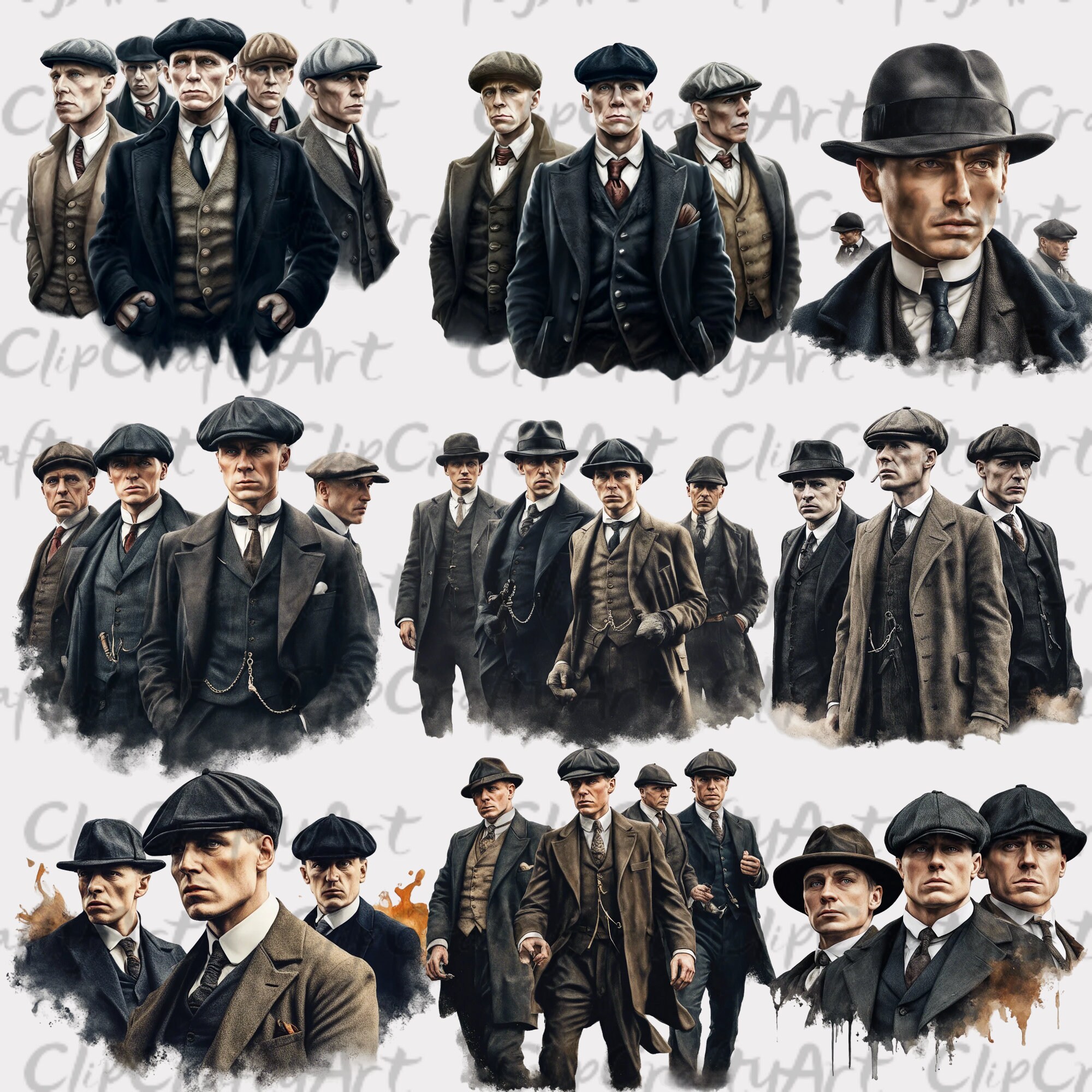 British Mafia Watercolor Clipart, British Mafia Png, British Mafia ...