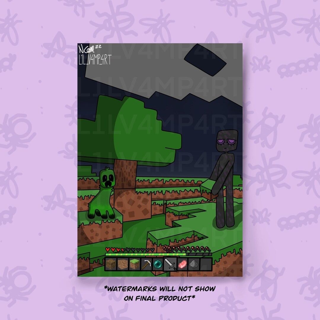 Minecraft Poster - Etsy