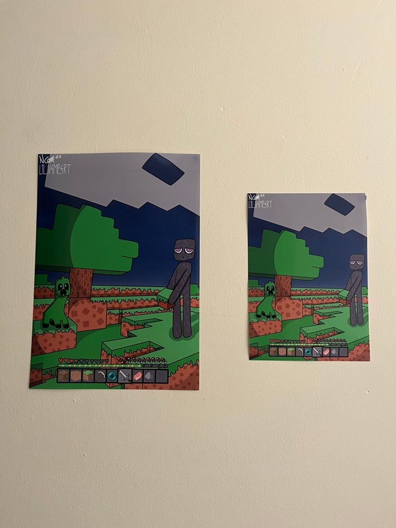 Minecraft Poster - Etsy