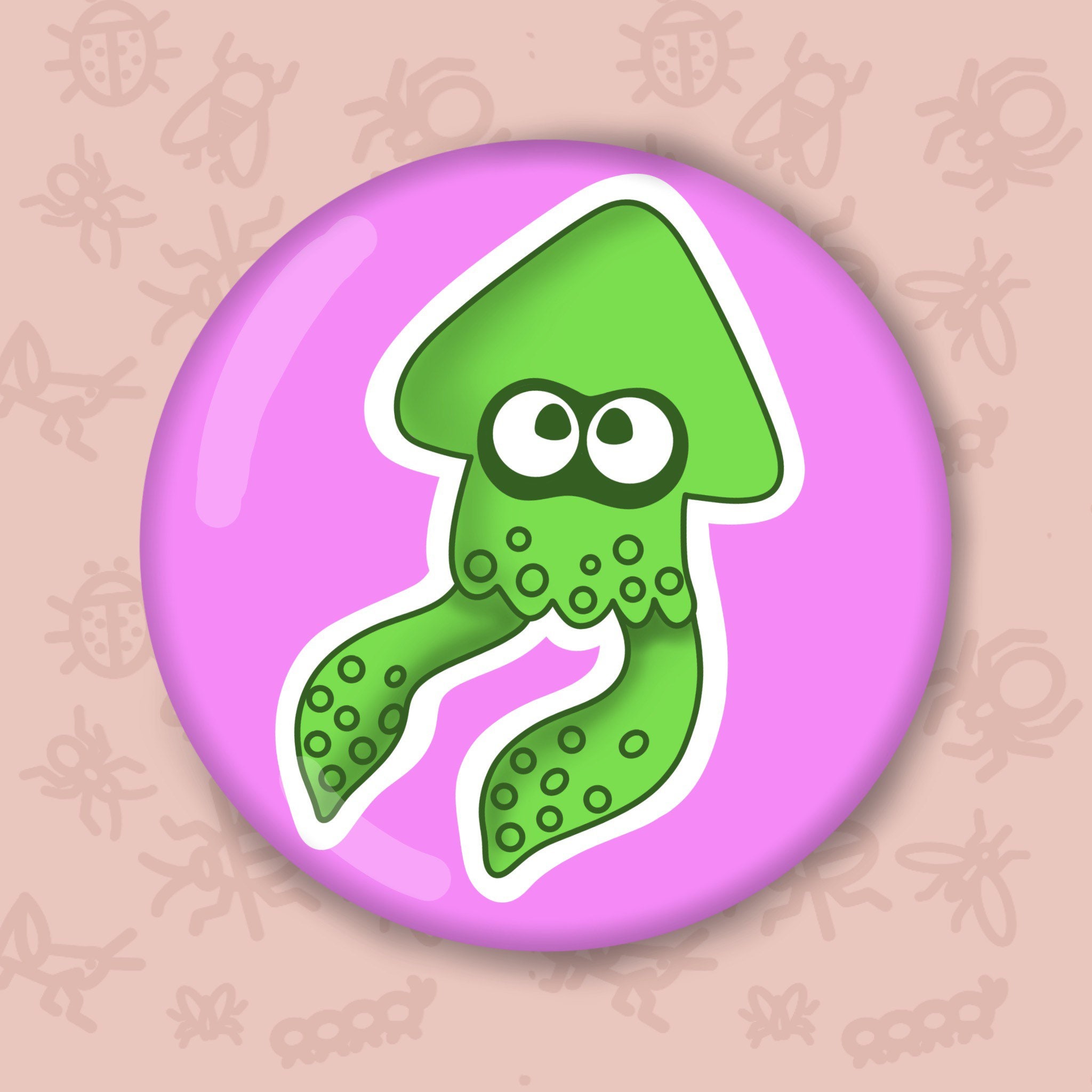 Splatoon Inkling / Octoling Badges - Etsy