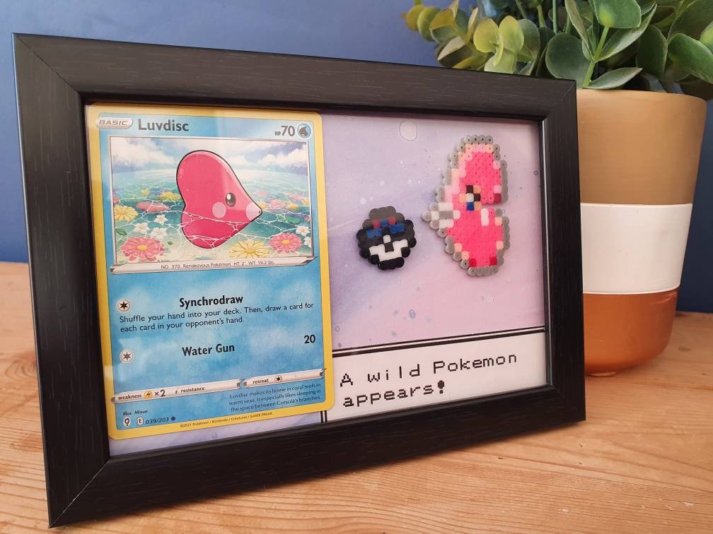 Handmade Luvdisc Pokémon Pixel Art Framed Picture With TCG Card - Etsy