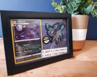 Handmade Oshawott Pokémon Pixel Art Framed Picture With TCG - Etsy