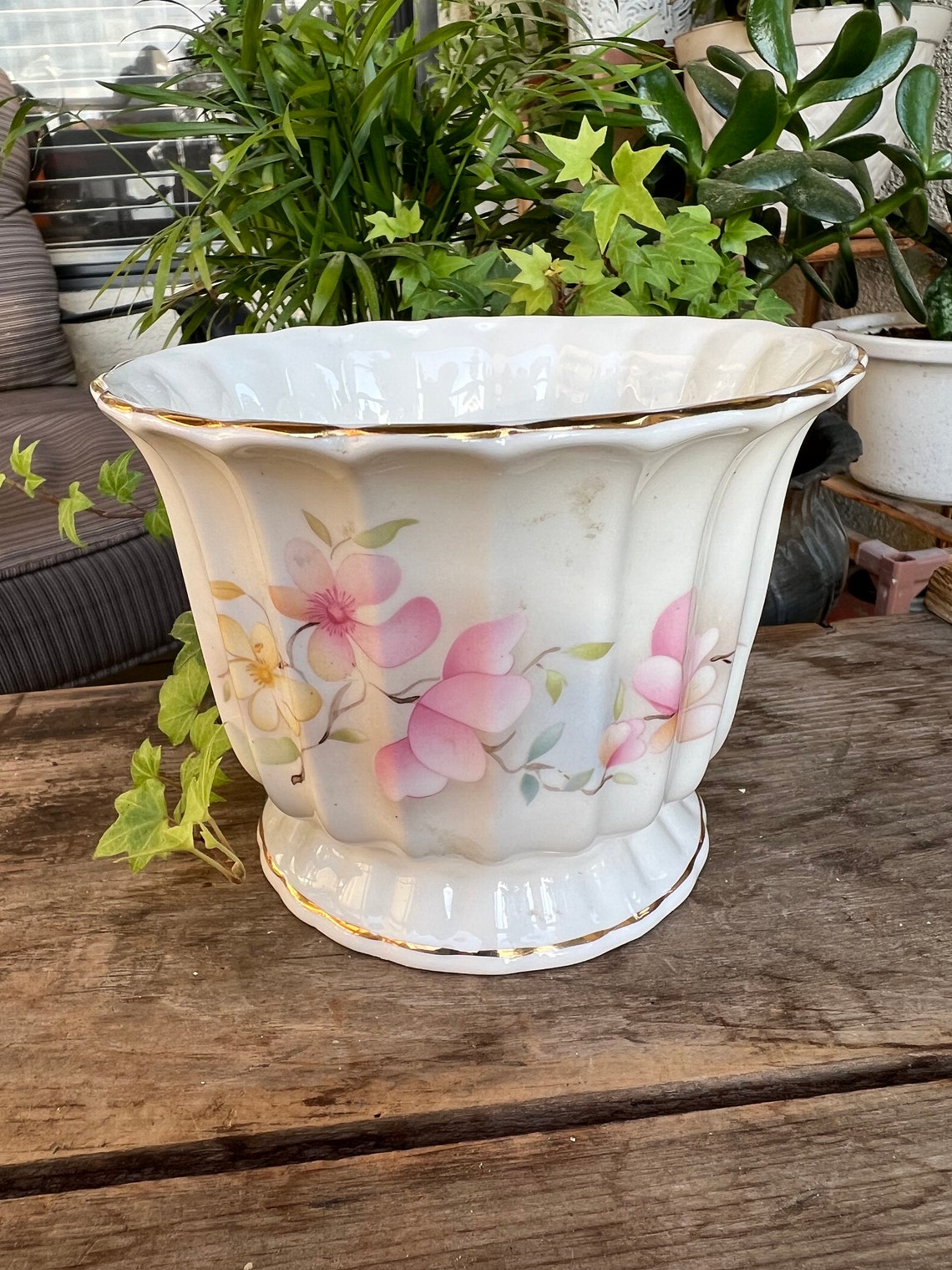 Genuine Bone China Vase/planter - Etsy