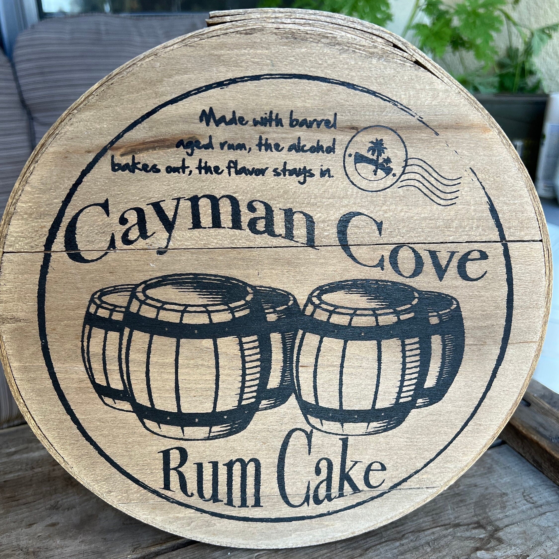 Cayman Cove Rum Cake Wood Barrel Case - Etsy