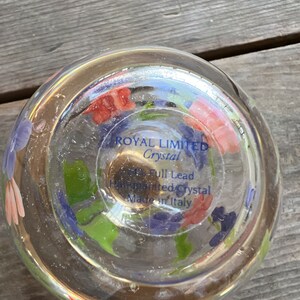 Hand Painted royal Limited Crystal Perfume Bottle, Made in Italy - Etsy