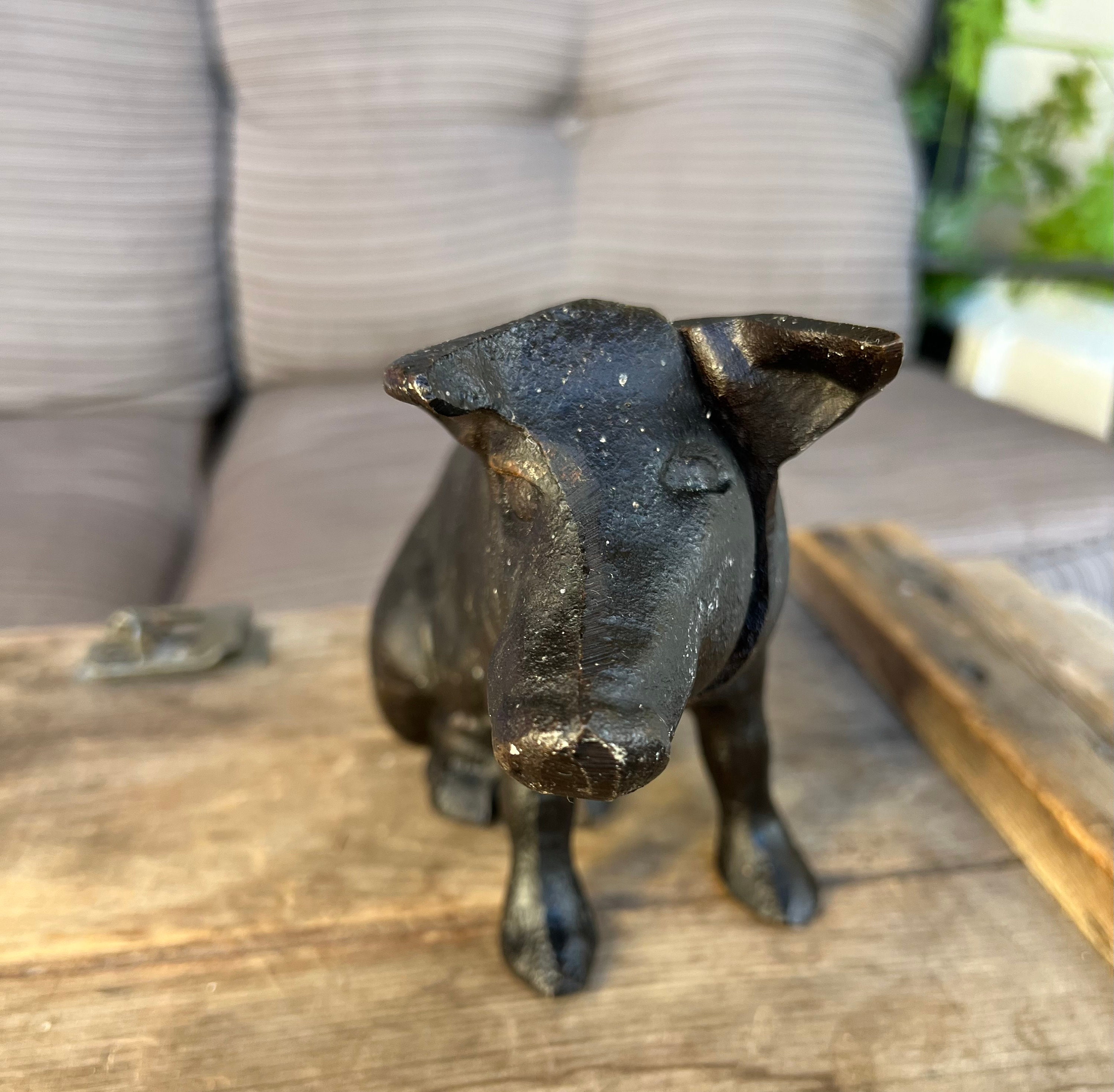 Rare Find Vintage Cast Iron Pig, Piggy Bank - Etsy