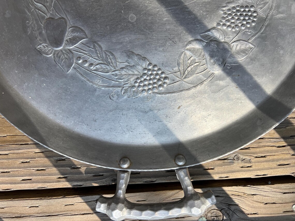 Everlast Hand-forged Aluminum Tray With a Fruit and Floral Design - Etsy